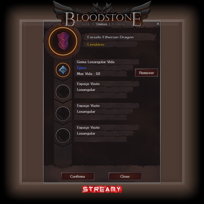 Gem application screen - Bloodstone The Ancient Curse